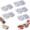 Amazon.com: Uioecn 5PCS Double Compartment Condiment Containers with ...