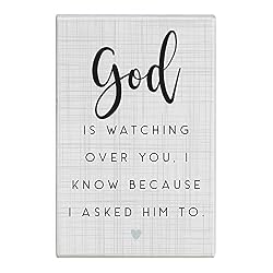 Amazon.com: Simply Said, INC Small Talk Faith Sign - God Is Watching ...