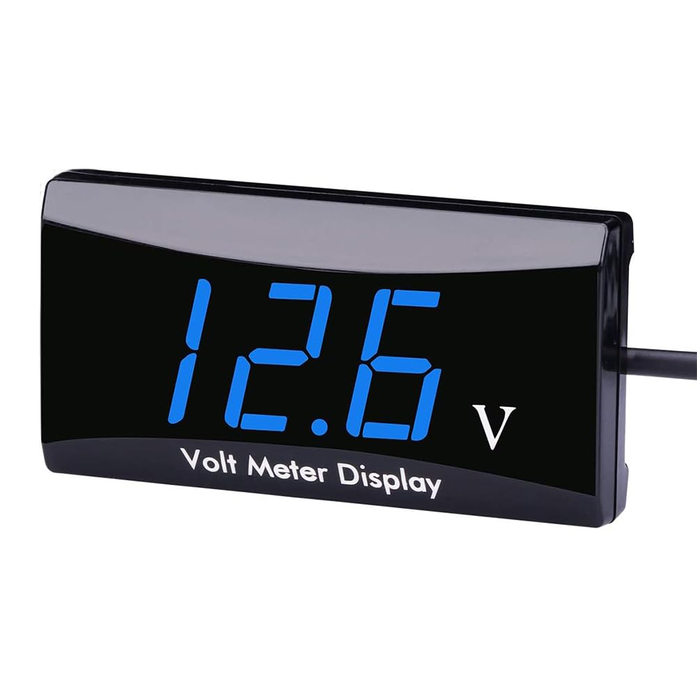 Amazon.com: DC 12V Car Digital Voltmeter Gauge - AIMILAR LED Display ...