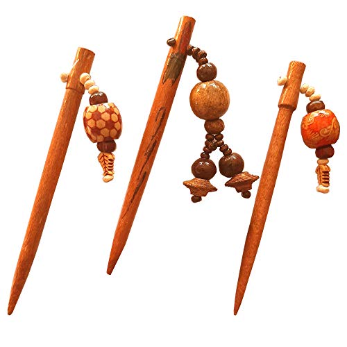 SK Craft Handcrafted Multicolour Wooden Beads Hair Juda Stick for Women ...