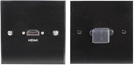 WALLPLATE, HDMI, Socket, Black, Steel, Audio Visual Wall Plates and ...