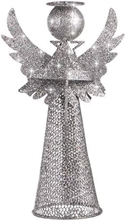 Amazon.com: The Lakeside Collection Spiritual White Angel Tree Topper ...