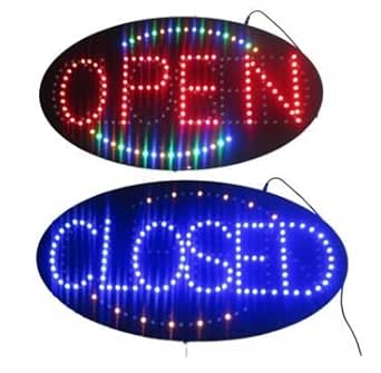 Amazon.com: Your Signage Source LED Signs Remote Control LED Sign Open ...