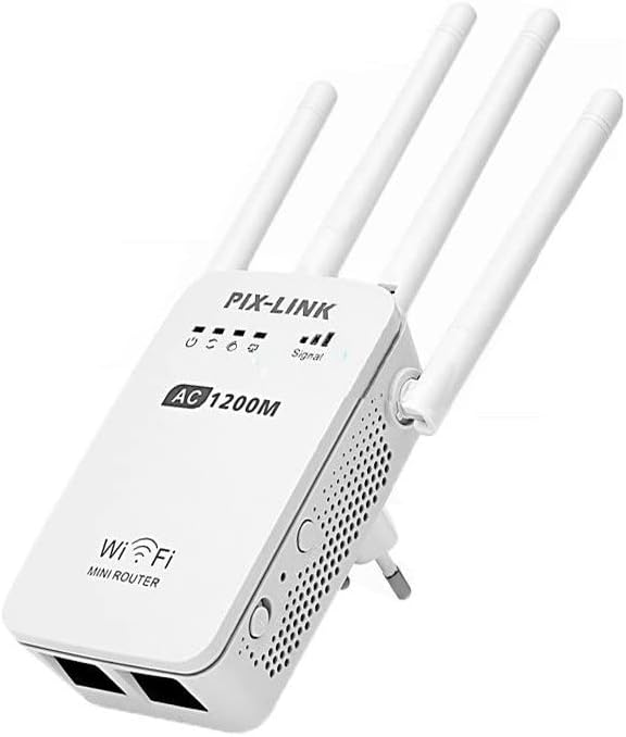 PIX-LINK AC1200 Dual Band WiFi Repeater/Router/Access Point Wireless ...
