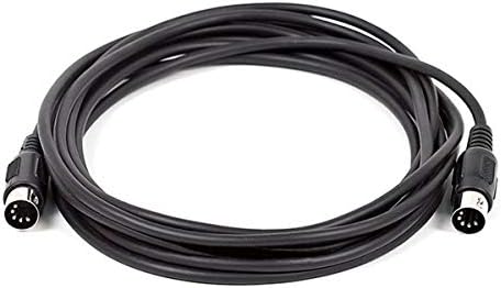 Amazon.com: Monoprice 108535 MIDI Cable - 20 Feet - Black With Keyed 5 ...