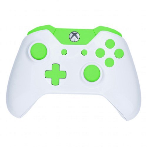 Amazon.com: ModFreakz® Shell Kit Arctic White/Green For Xbox One Model ...