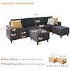 Amazon.com: SKKTKT LED Sectional Couches for Living Room, Modular ...