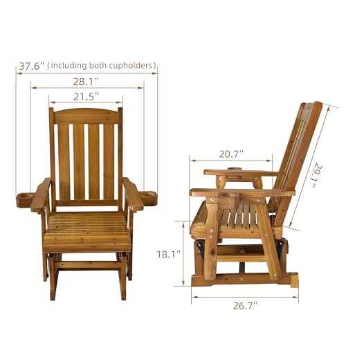 timber ridge glider chair