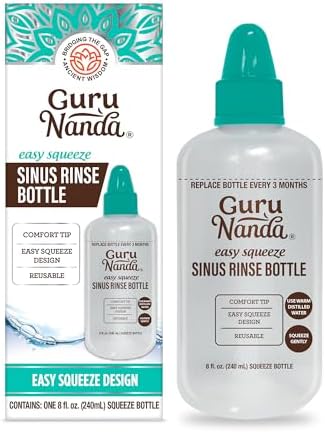 Amazon.com: GuruNanda Sinus Rinse Bottle - Comfort Tip for Natural ...