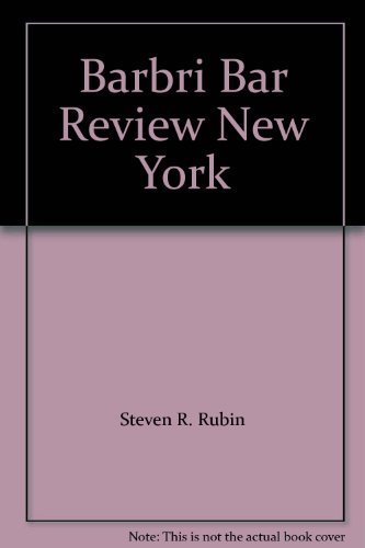 Barbri Bar Review New York : Editor Editor: Amazon.in: Books