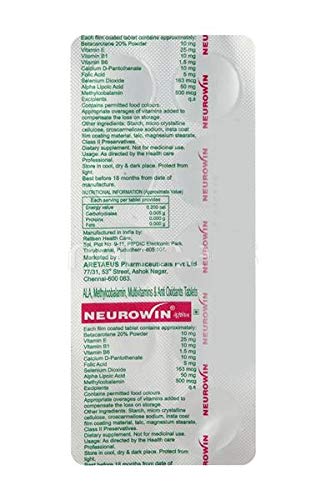 Neurowin - Strip of 10 Tablets : Amazon.in: Health & Personal Care