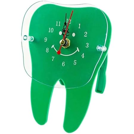 InstruDent Tooth Shape Table Clock Assorted : Amazon.in: Home & Kitchen