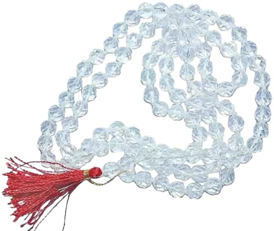 The Gallery of Gemstone Genuine Sphatik Mala Diamond Cut Natural ...