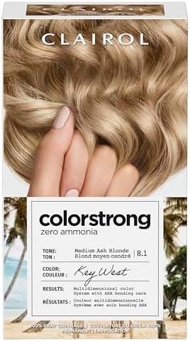 Amazon.com : Clairol ColorStrong Permanent Zero Ammonia Hair Dye, 8.1 ...