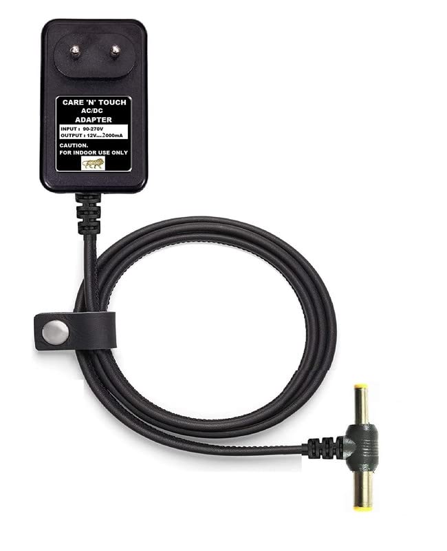 CARE N TOUCH Power Adaptor 12V 1A for CCTV Camera, Router, Modem, LED ...