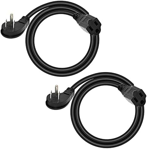 Amazon.com: GREATIDE 3 Ft Flat Plug Extension Cord, 16 AWG 3 Prong ...