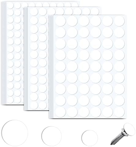 Bekecidi 12 Sheets 1160pcs Screw Hole Stickers, 3 in 1 Self-Adhesive ...