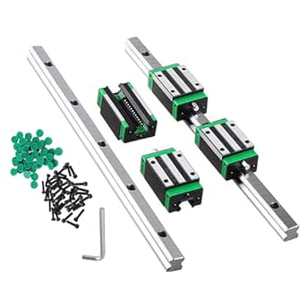 CNCMANS Linear Guide HGR15 300mm Linear Guide Rail Set, Includes 2Pcs ...