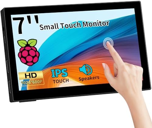 7 Inch Portable Monitor Touchscreen HD 1024x600 LED Display Dual HDMI ...