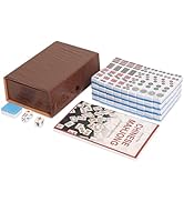 Amazon.com: GUSTARIA Travel Mini Mahjong Set, Chinese Mahjong Tiles Set ...