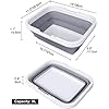 REDCAMP 9L Collapsible Washing up Bowl with Handles, 2 Pack Foldable ...