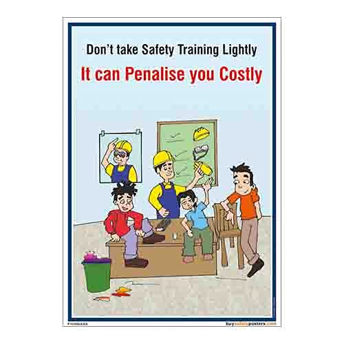 buysafetyposters.com - Be Careful Poster In English PVC Sticker (A3, 12 ...