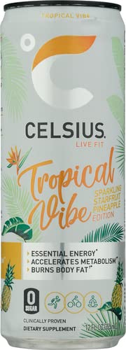 Amazon.com : CELSIUS Sparkling Tropical Vibe, Functional Essential ...