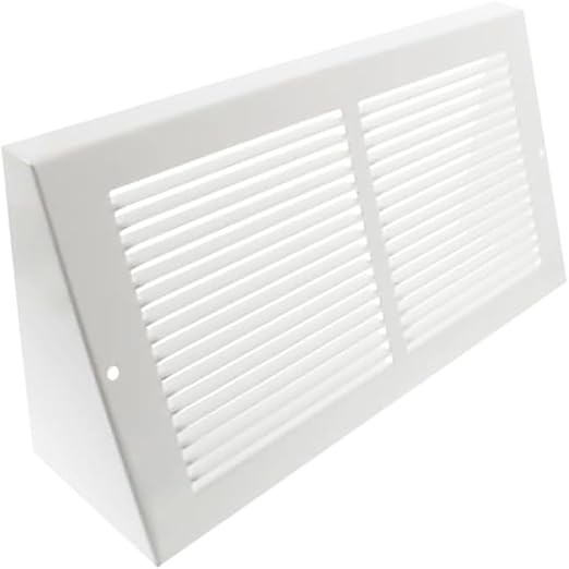 Nibras Baseboard Register Vent Cover 12 x 6 White Heavy Duty Steel Air ...