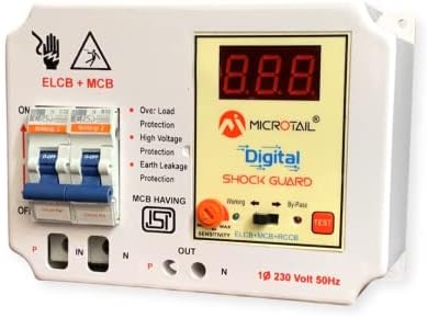 ABB 10kA 40A 30mA DP 2P RCCB ELCB Residual Current Circuit Breaker ...