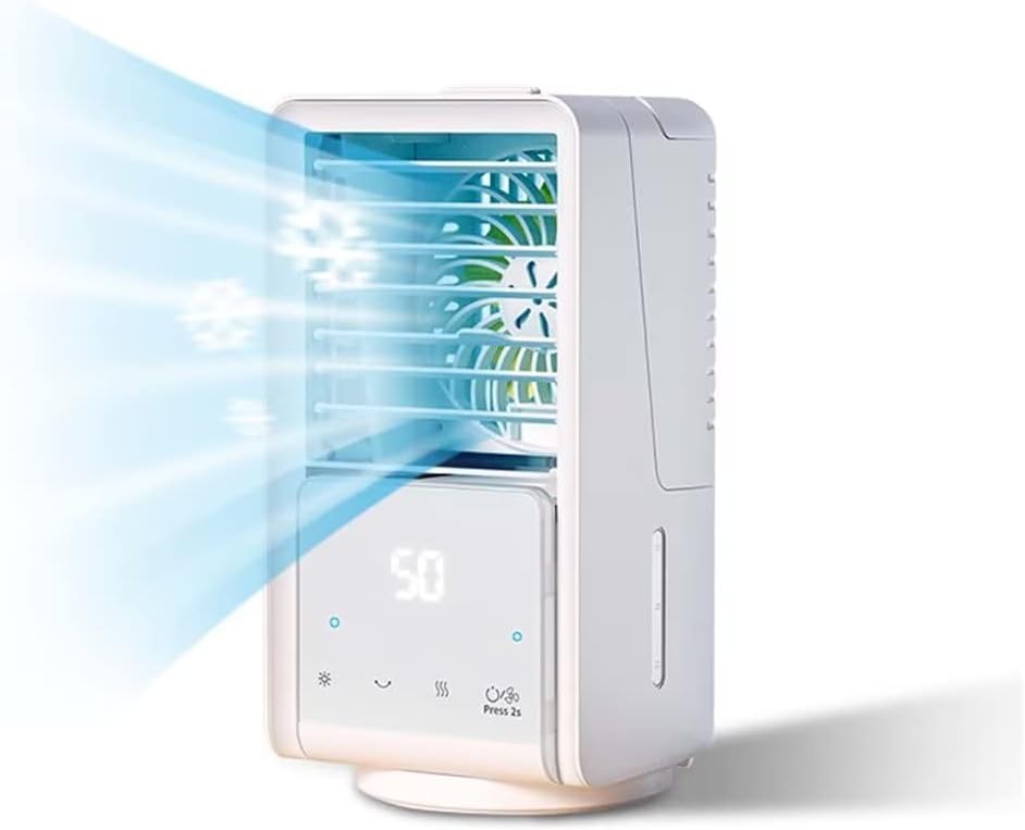 Amazon.com: Evaporative Spray Coolers,Mini air Cooler Fan with 7 Colors ...