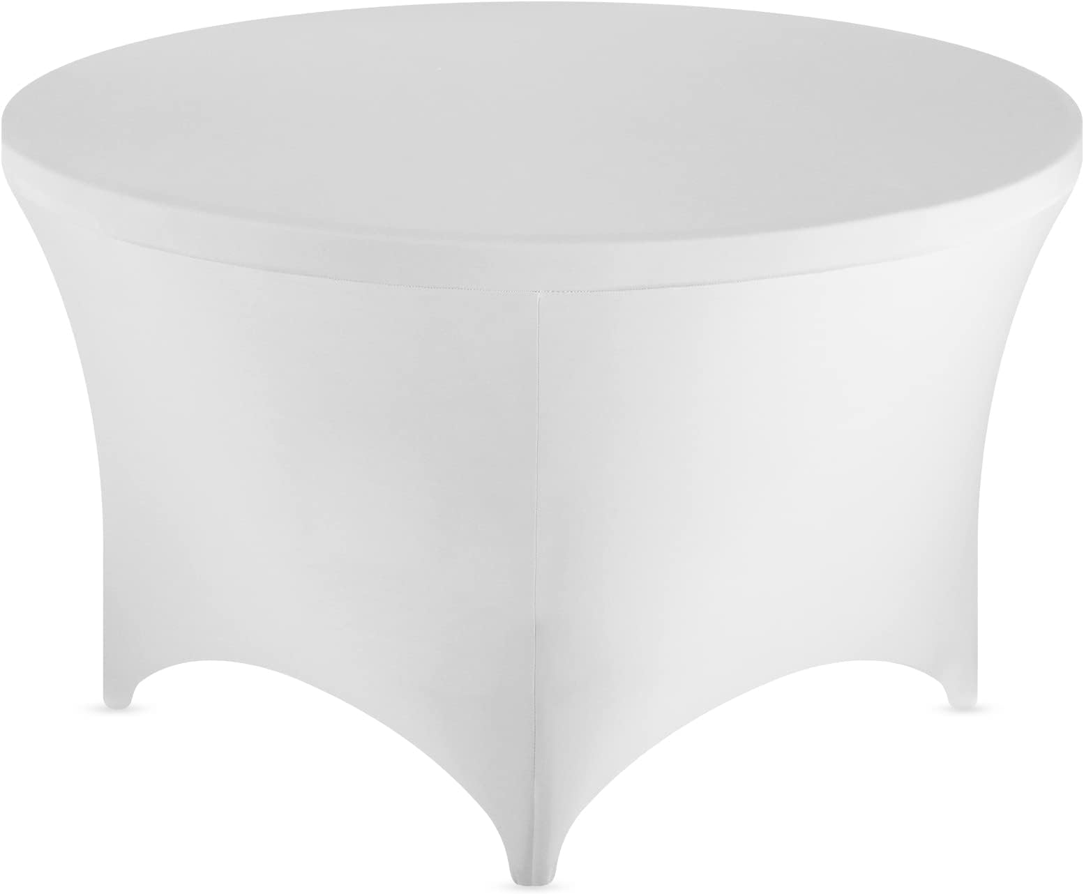 Amazon.com: WWXBDY 8 Pack 60 Inch White Stretch Table Cover Round - 5FT ...