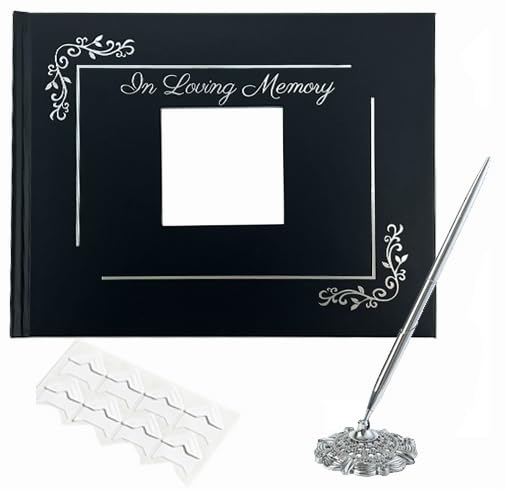 In loving Memory Funeral Guest Sign In Book,Funeral Guestbook to Sign ...