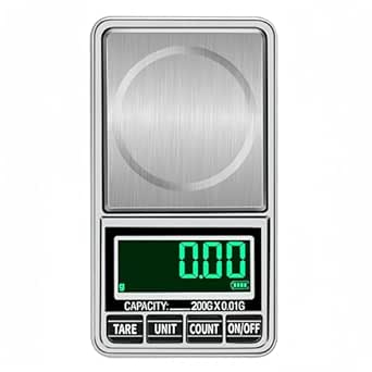 Amazon.com: Pocket Scale Digital Jewelry Scale 200g 0.01g Accuracy USB Rechargeable Portable ...