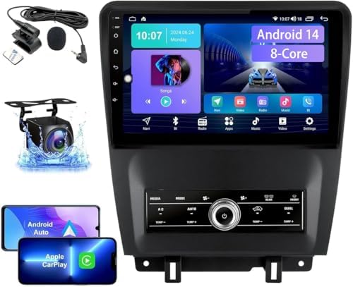 Amazon.com: Android 14 Car Stereo Radio for Ford Mustang Touch Screen ...