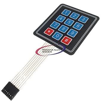 4x3 Matrix Array 12 Key Membrane Switch Keypad Keyboard 3 * 4 Control ...