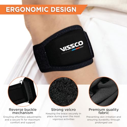 Buy Vissco Tennis Elbow Support, Pain Relief Belt, lateral ...