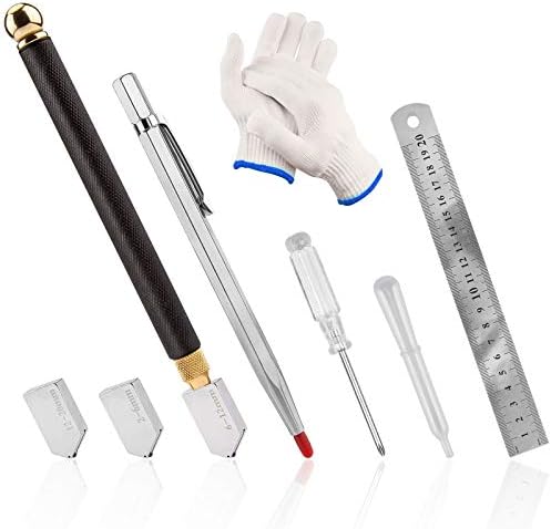 HaroKing Glass Cutter Kit with Cutting Oil, 2mm-20mm Professional ...