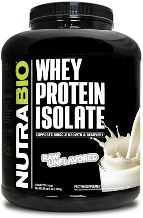 Amazon.com: NutraBio Whey Protein Powder Isolate Supplement – 25g of ...