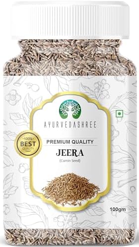 Amazon.com : AYURVEDASHREE Cumin Seeds Whole (Jeera) Spice 100g, All ...