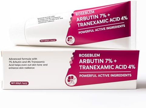 Amazon.com: Roseblem Arbutin 7% + Tranexamic Acid 4% Face Cream for ...