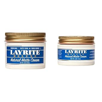 Amazon.com: Layrite Deluxe Natural Matte Cream 4.25 and 1.5 travel size ...
