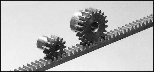 Brass Rack 48 Pitch 20 Degree Pressure Angle 24" Length: Rack And ...