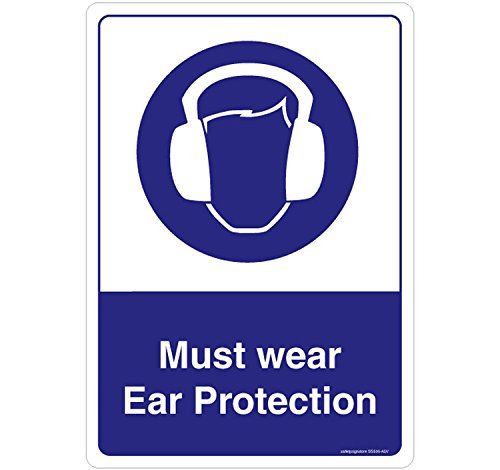 Must Wear Ear Protection, (SS506-A3AL-05), Material: Aluminium, Pack Of ...