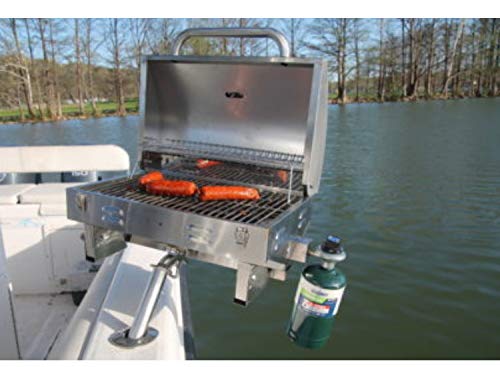 Boat Grill with Mount – Portable Propane Gas BBQ – Grills Secure into ...