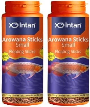 Intan Arowana Floating Sticks Small 120g Pack of 2, Fish Food Pellets ...