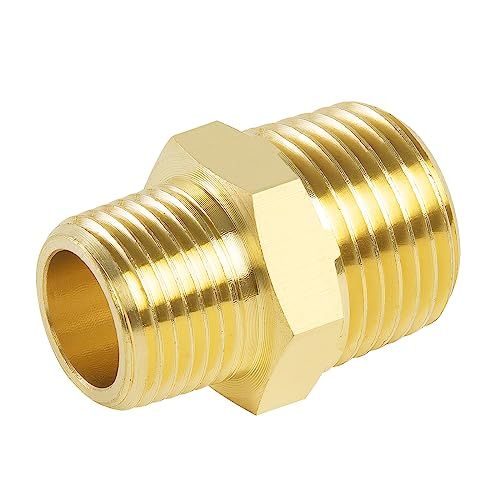 Snapklik.com : ChillWaves Brass Pipe Fitting, Reducer Hex Nipple 1/2 ...