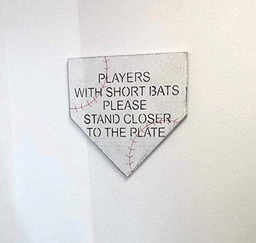 Amazon.com: 11 inch Funny Bathroom Baseball Sign Rustic Farmhouse Decor ...