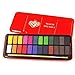 Lexicon Select Water Colour Block Paint Tin 24 Colours, Paintbrush ...