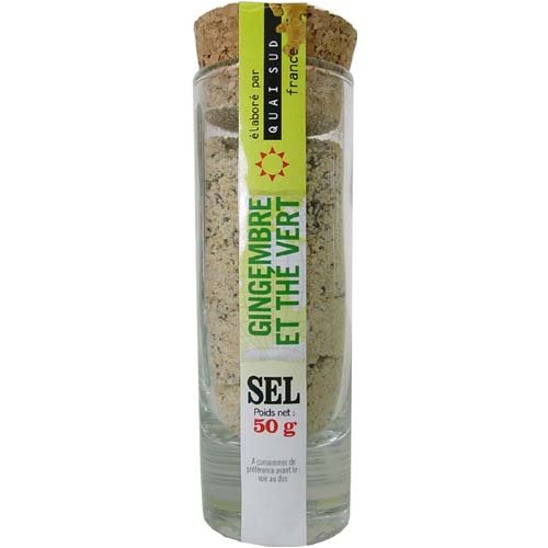 Amazon.com : Ginger Green Tea Salt 1.8 oz Gourmet Salts of the World ...