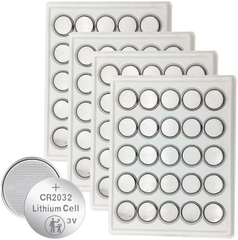Amazon.com: 100 Count CR 2032 3V Coin & Button Cell Lithium Batteries ...